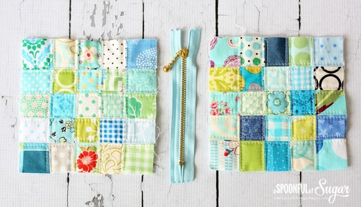 Patchwork Triangle Pouch - A Spoonful of Sugar