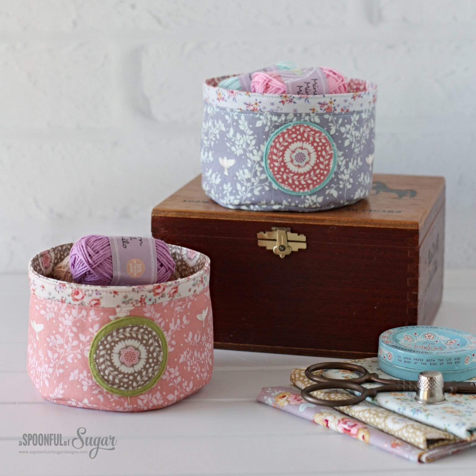 Mini Fabric Basket - A Spoonful of Sugar