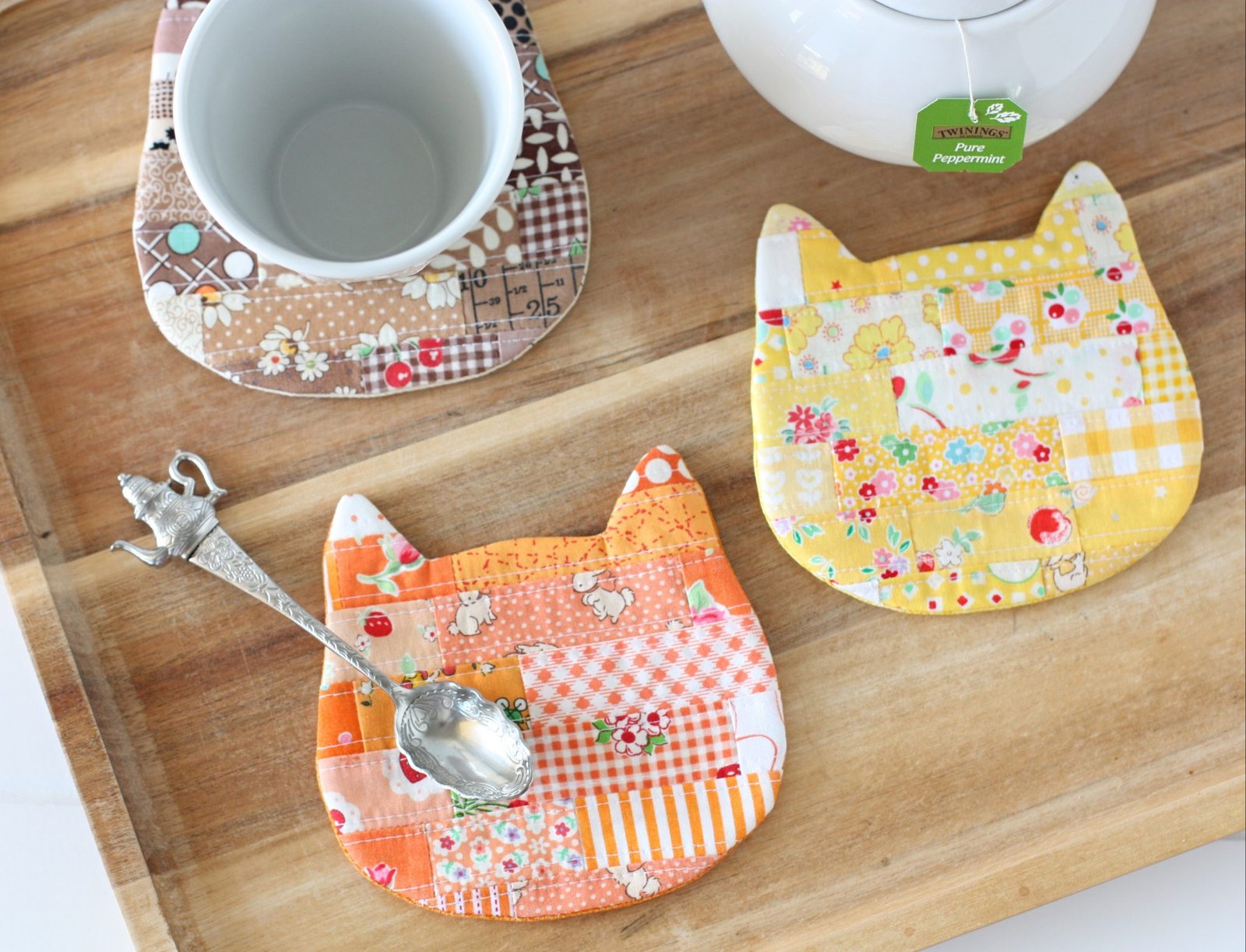 Cosy Cat Coaster - A Spoonful of Sugar