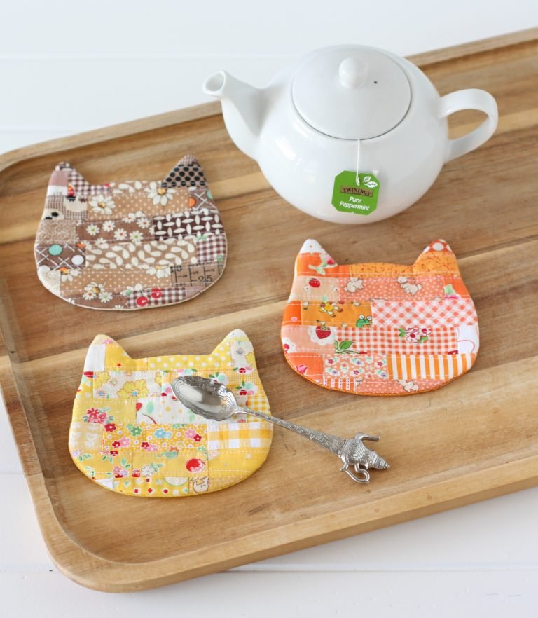 Cosy Cat Coaster - A Spoonful of Sugar
