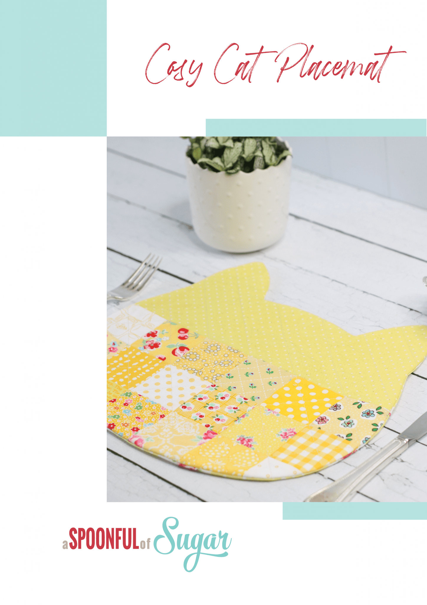 Cosy Cat Placemat - A Spoonful of Sugar