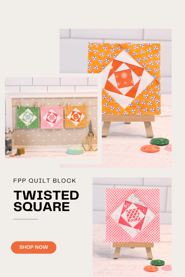 Twisted Square Quilt Block - A Spoonful of Sugar