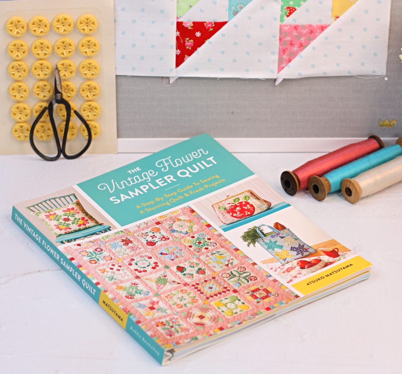 Vintage Flower Sampler Quilt {Book Review} - A Spoonful of Sugar
