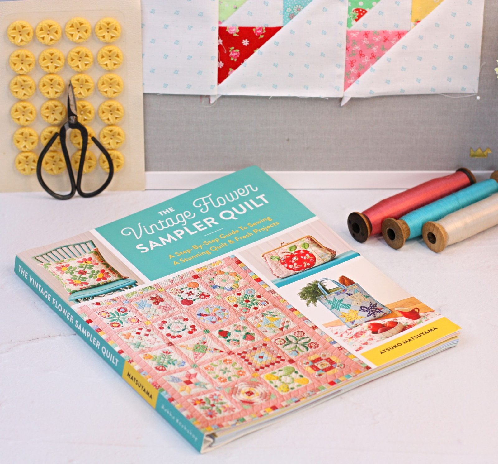 Vintage Flower Sampler Quilt {Book Review} - A Spoonful of Sugar