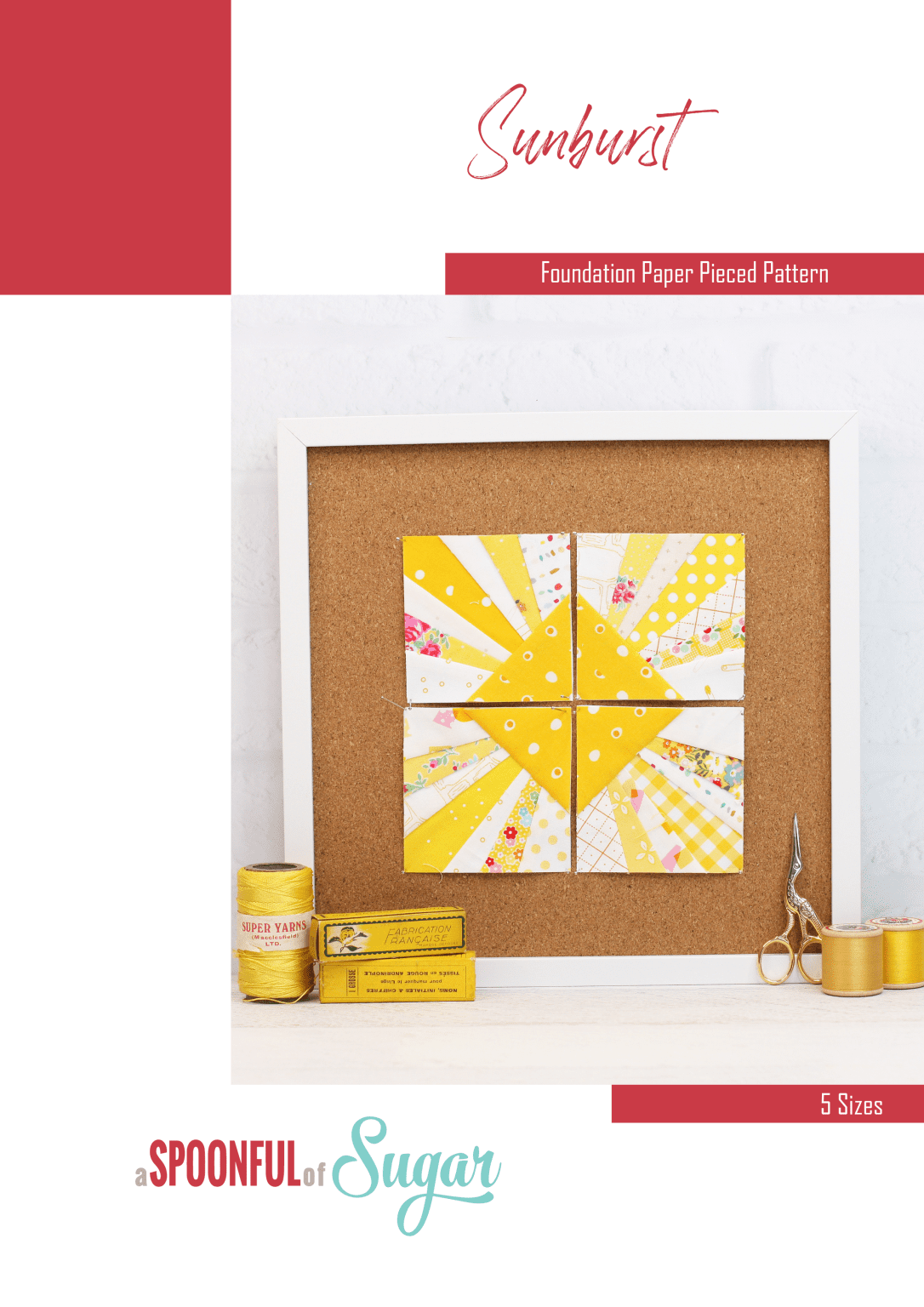 Sunburst Quilt Block - A Spoonful of Sugar