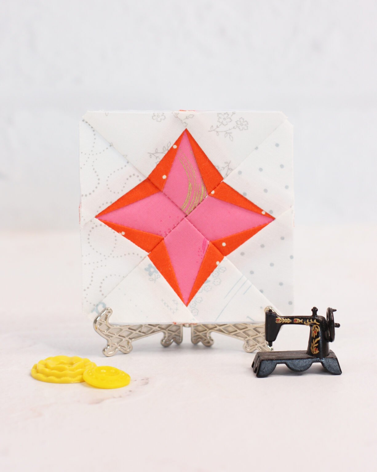 Sunset Star Quilt Block - A Spoonful of Sugar