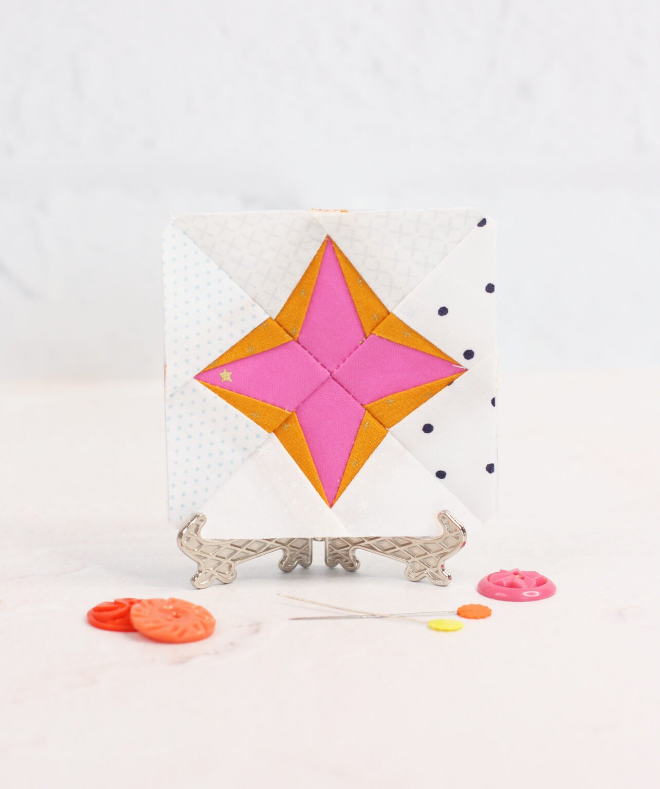 Sunset Star Quilt Block - A Spoonful of Sugar
