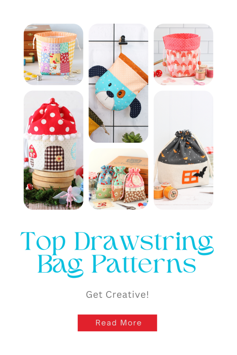 Top Drawstring Bag Patterns - A Spoonful of Sugar