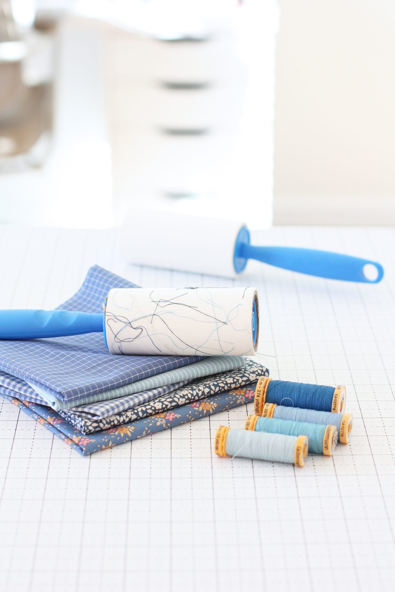 Sewing Tip: Use a Lint Roller in Your Sewing Room - A Spoonful of Sugar