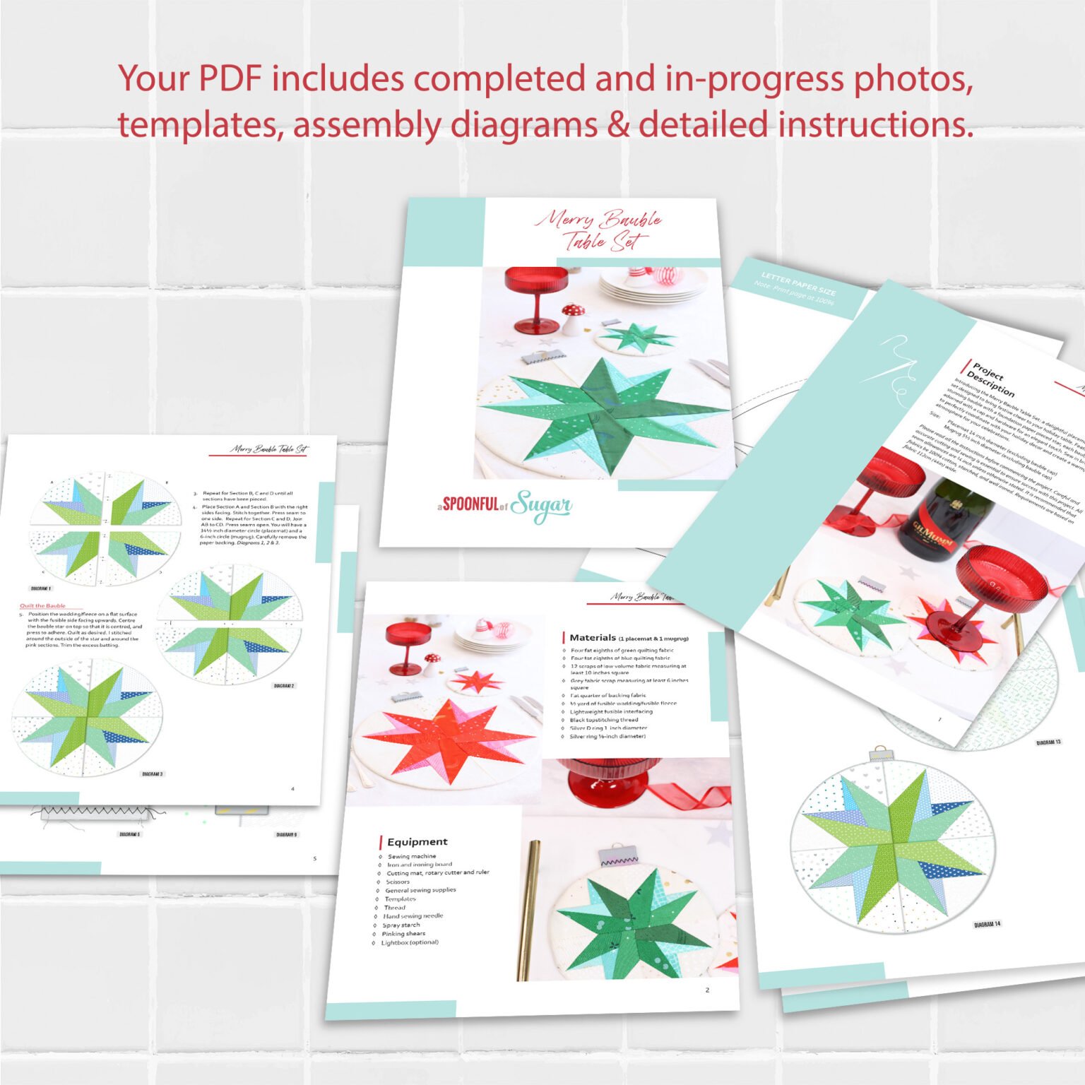 Merry Bauble Table Set - A Spoonful of Sugar