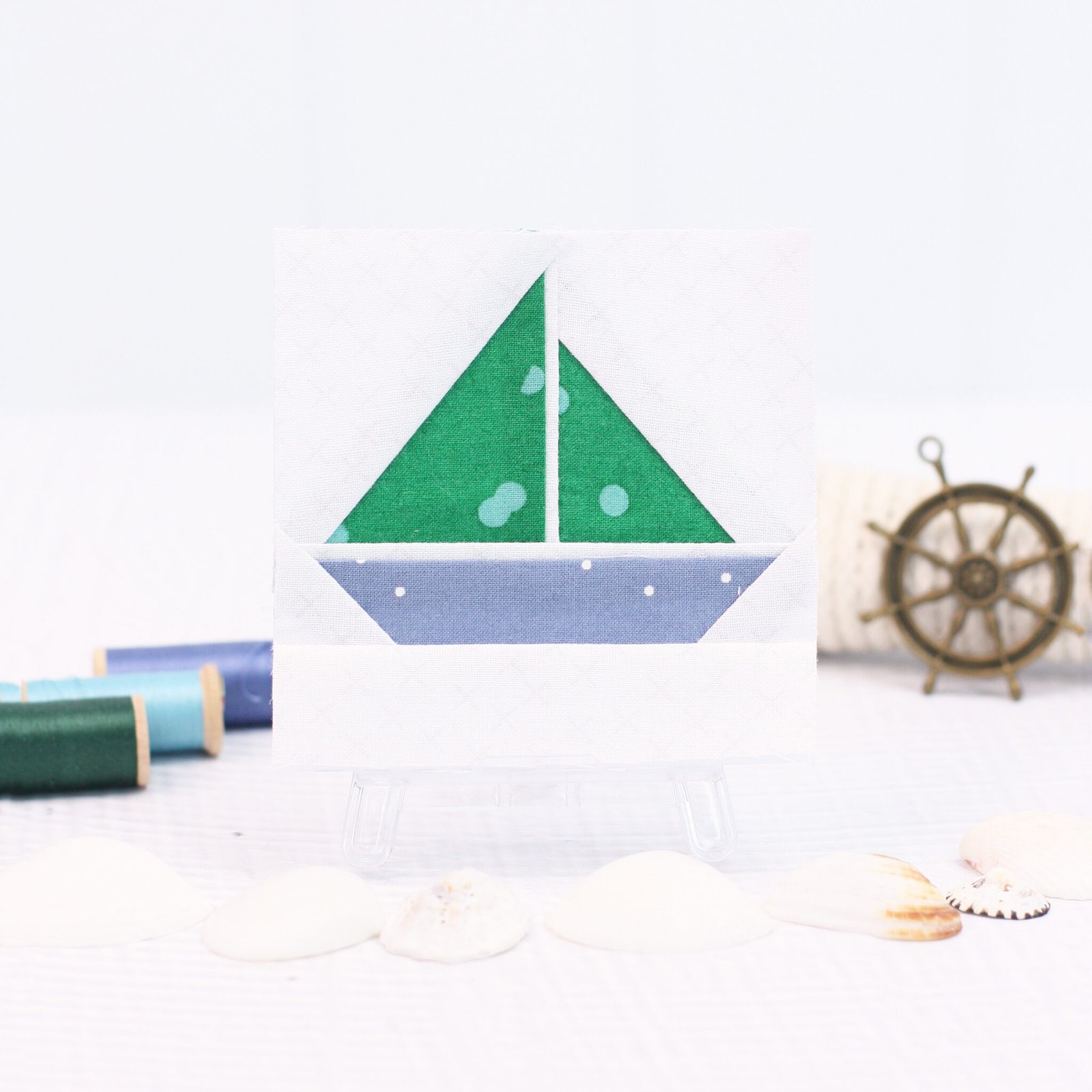 Sail Boat Quilt Block - A Spoonful of Sugar